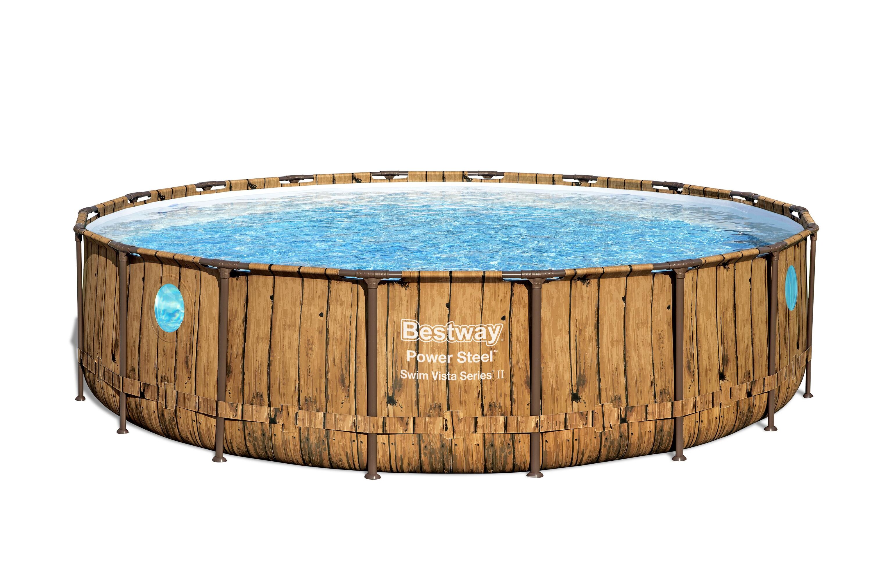 Power Steel Swim Vista bovengrondse ronde set van 549x122 cm licht ...